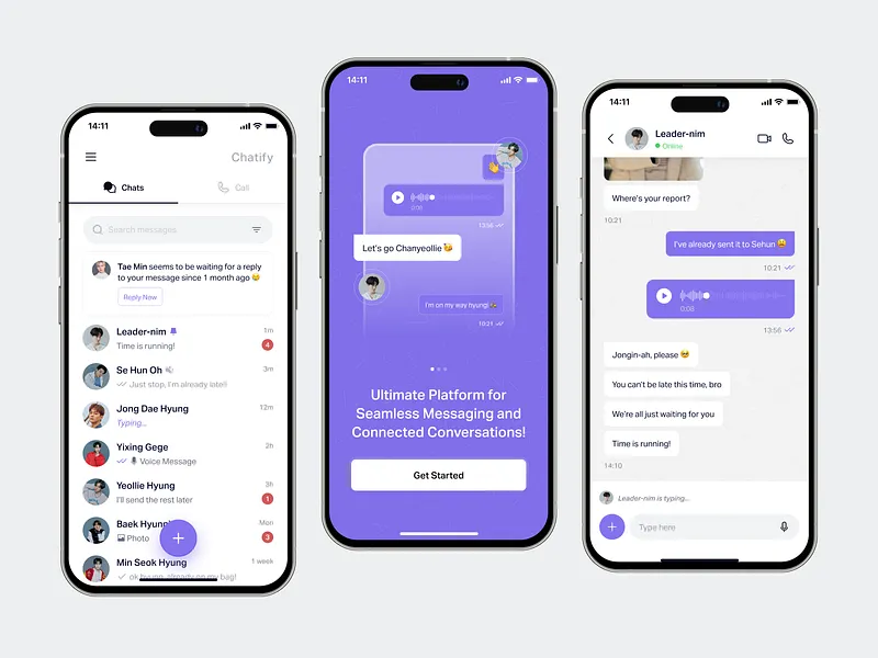 Messaging App designs, themes, templates and downloadable graphic ...