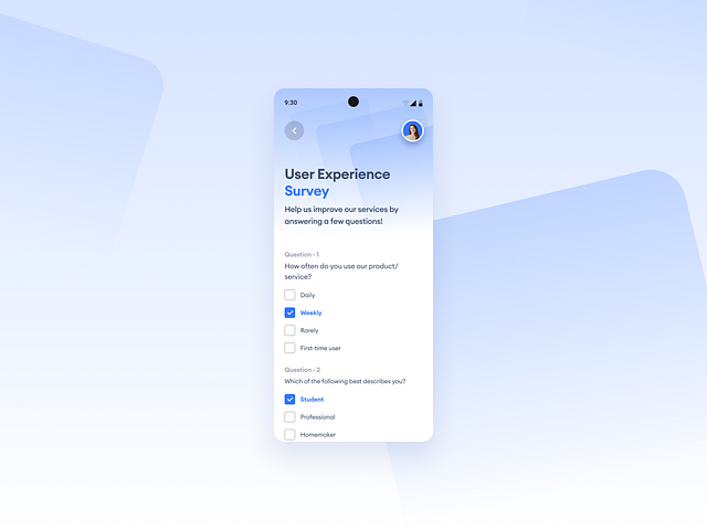 Survey Ui Designs Themes Templates And Downloadable Graphic Elements