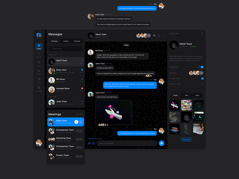 Conversational UI designs, themes, templates and downloadable graphic ...