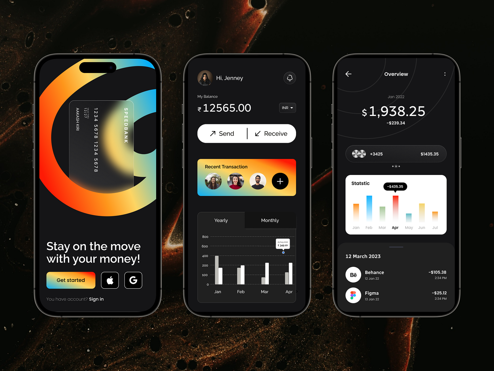 Money spending app by Aakash Designer on Dribbble