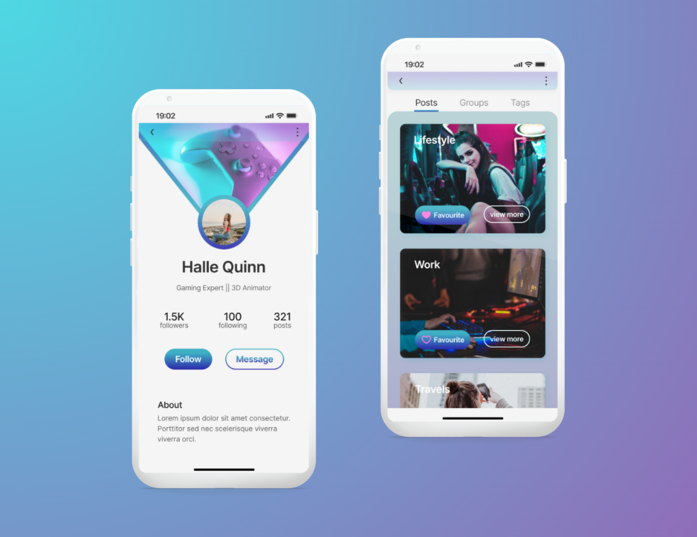 PROFILE SCREENS by Evergreen Odeh on Dribbble