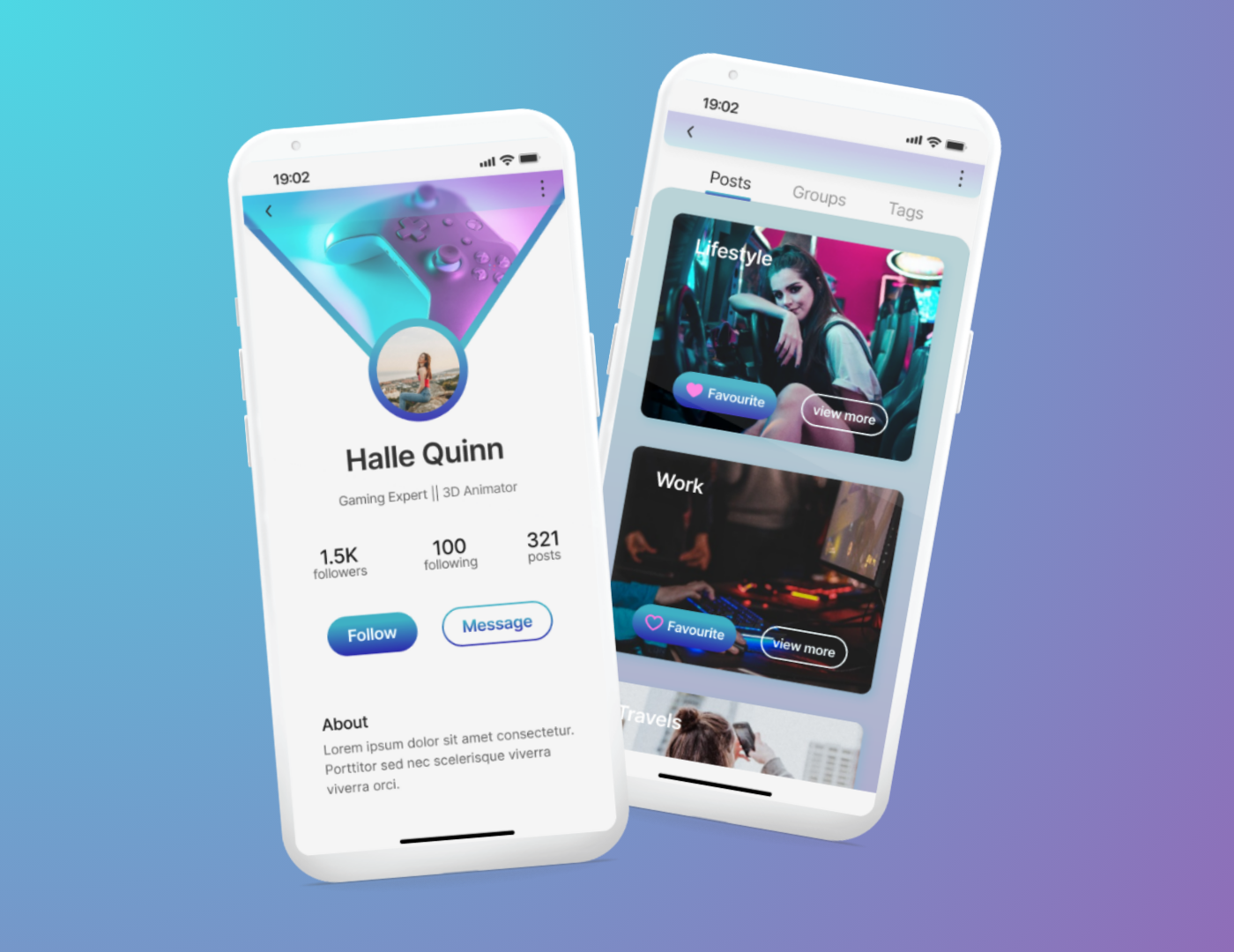 PROFILE SCREENS by Evergreen Odeh on Dribbble