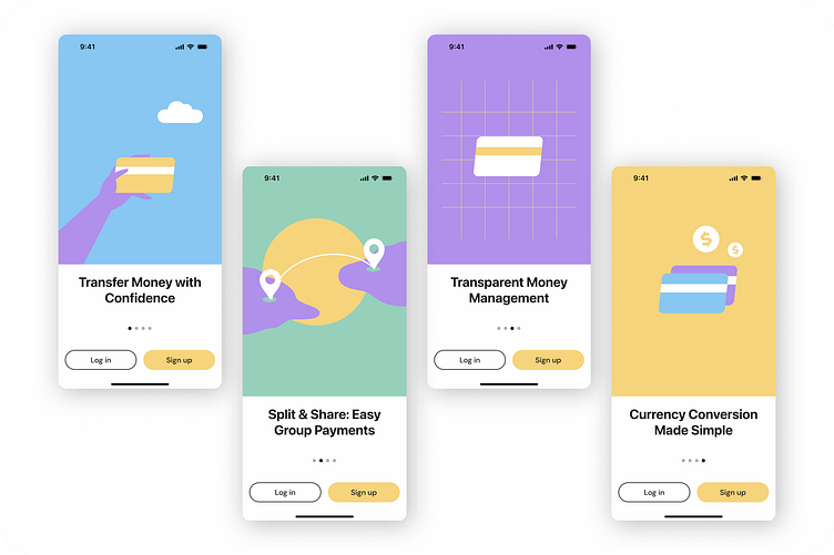 Onboarding Mobile App by Anna Helyk on Dribbble