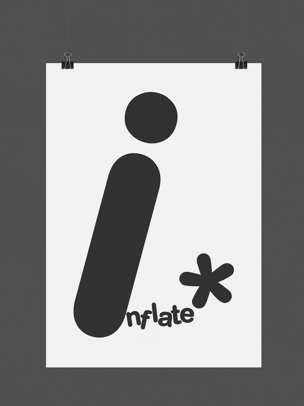 Inflate | Typographical Poster by Karl Bembridge on Dribbble