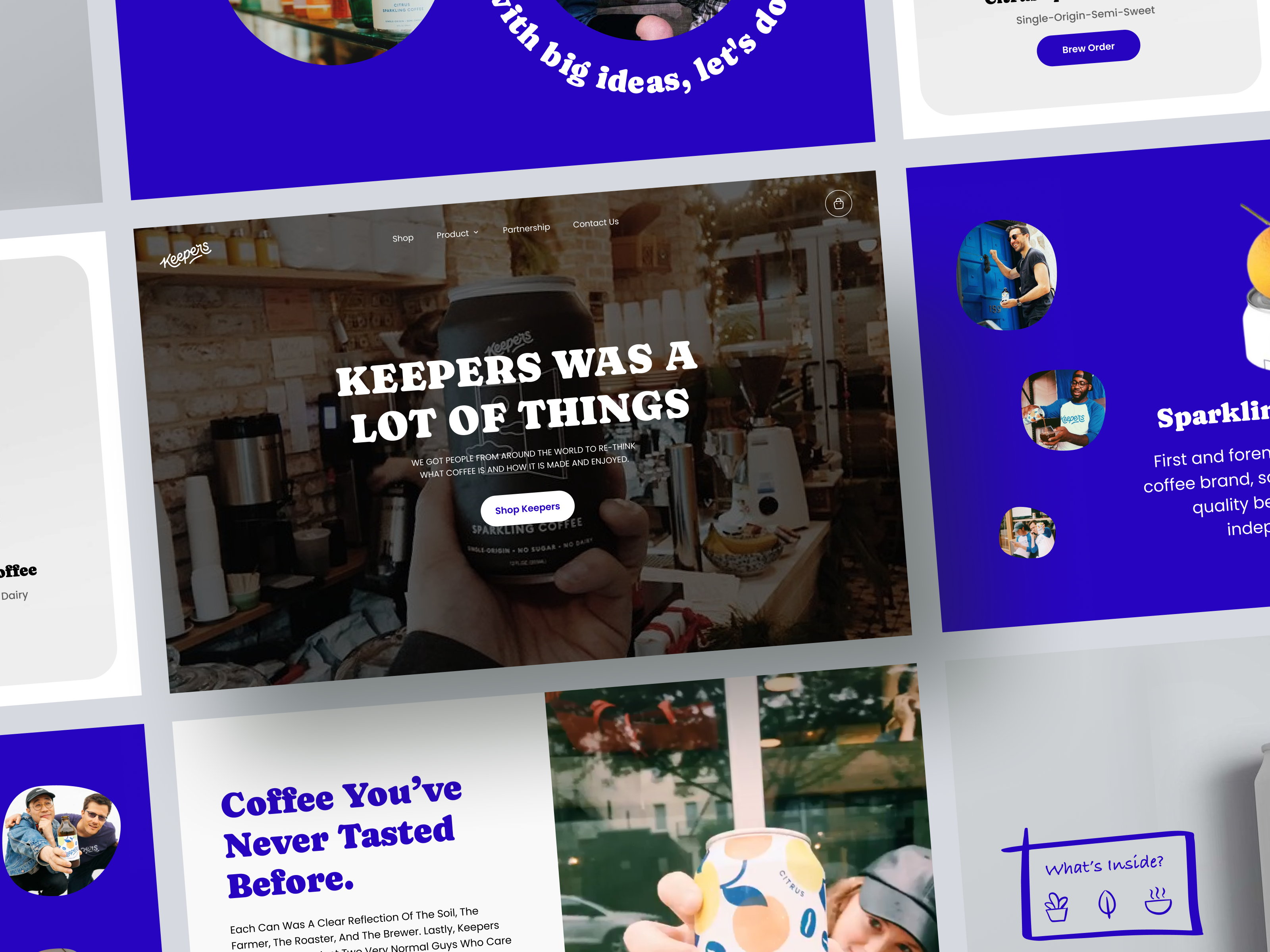 Keepers - Drinks website animation by Fandit Giovani® for Odama on Dribbble