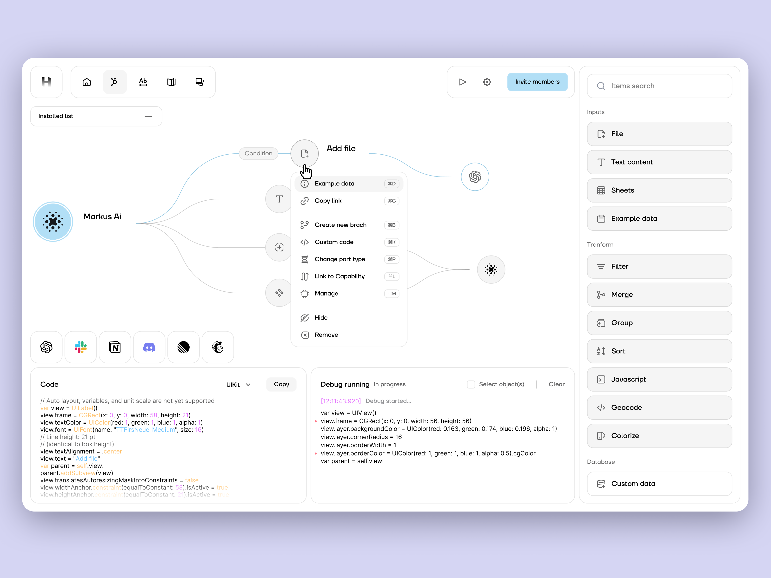 Web Dashboard Ai with no-code by Vadim Marchenko for Hawl on Dribbble