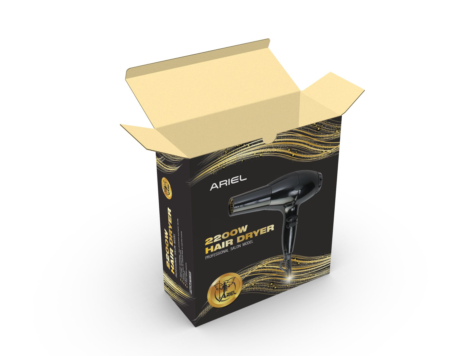 Ariel Hair Dryer Packaging by Packsho Graphics on Dribbble