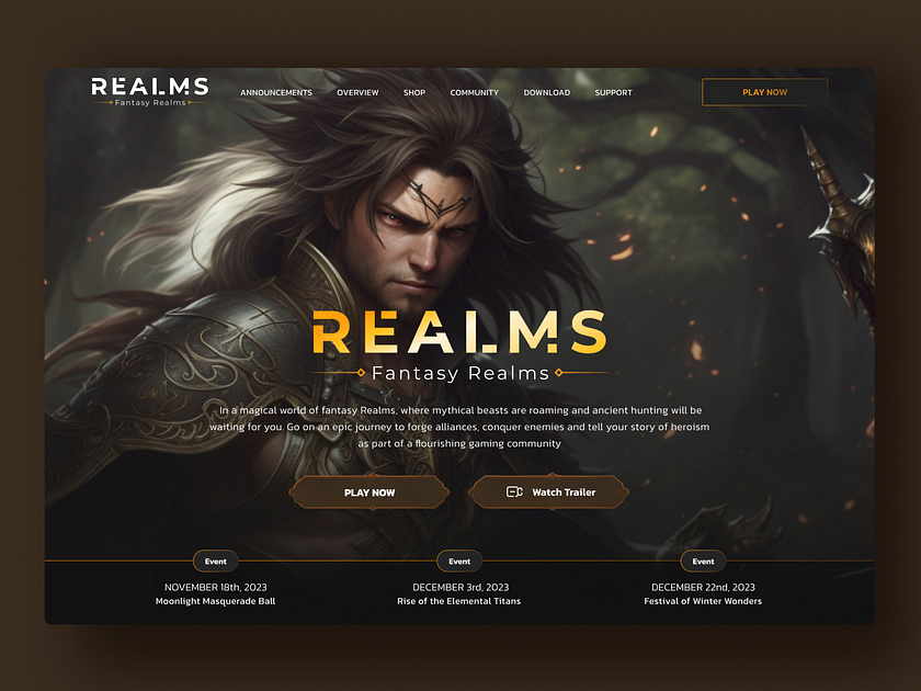 Mmorpg Website designs, themes, templates and downloadable graphic ...