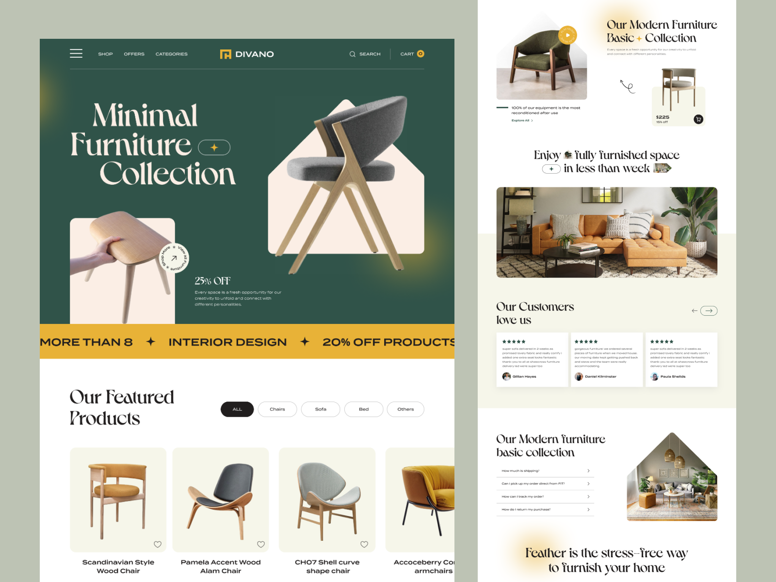 Modern Furniture Ecommerce Store Design by Rafsan Sam on Dribbble