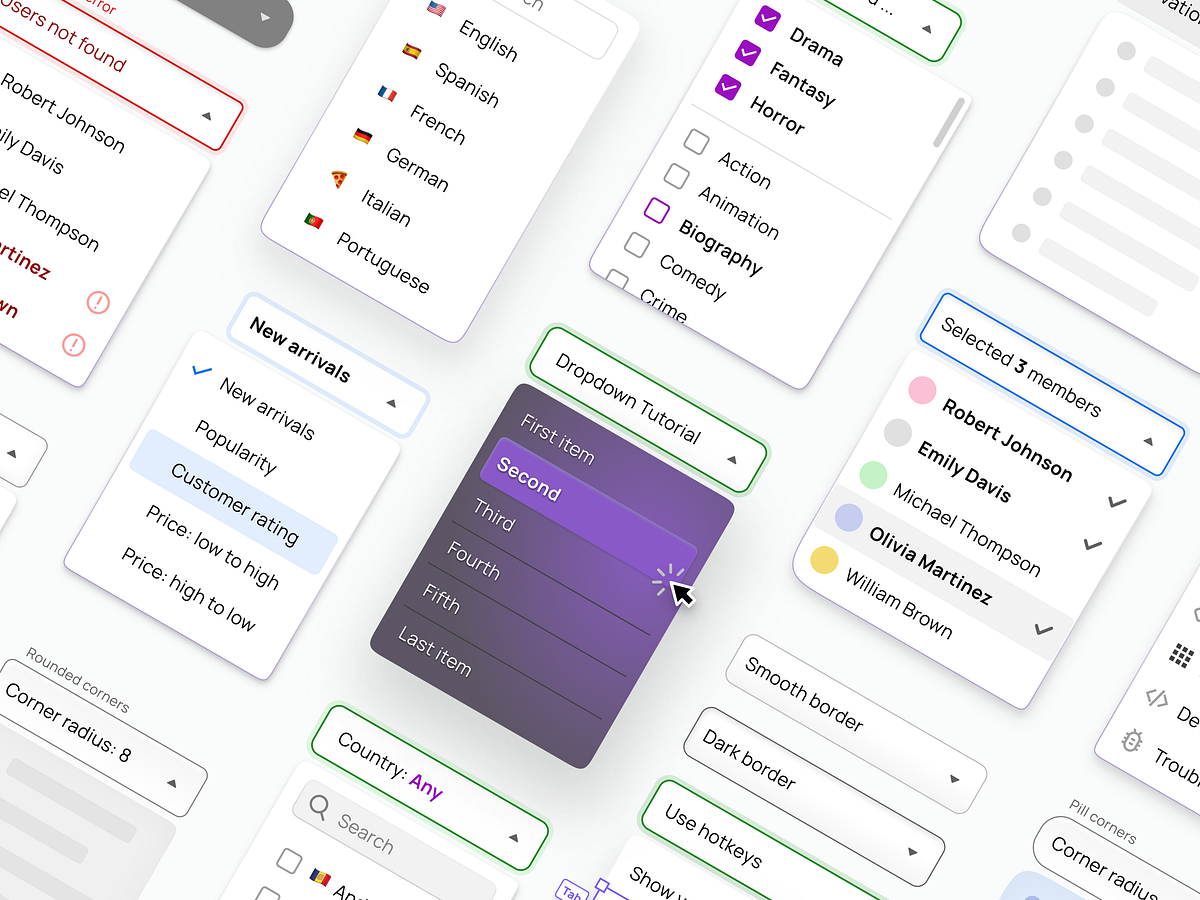 Engage Users: Enhancing Dropdown Menus with UI/UX by Roman Kamushken ...