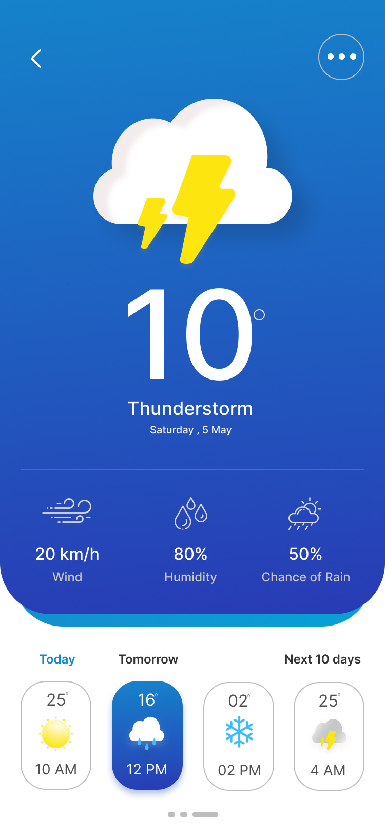 Simple weather application by Sunil kumar on Dribbble