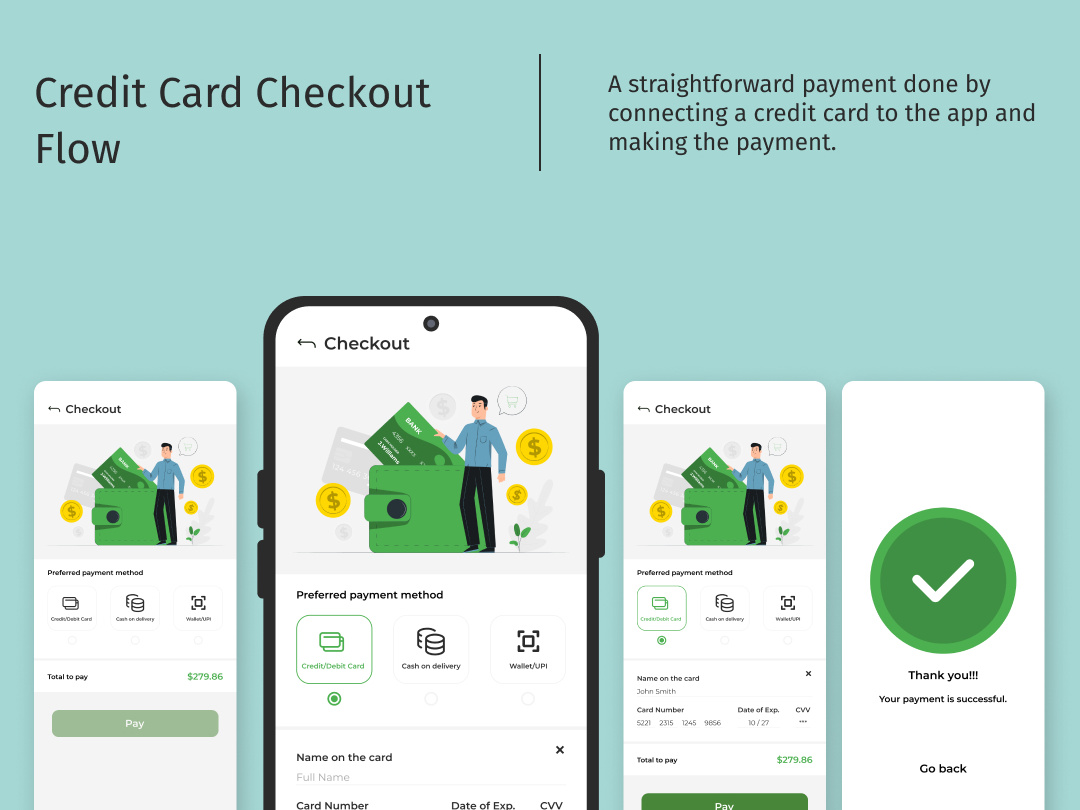 Credit Card Checkout Flow By Chirag Mittal On Dribbble 