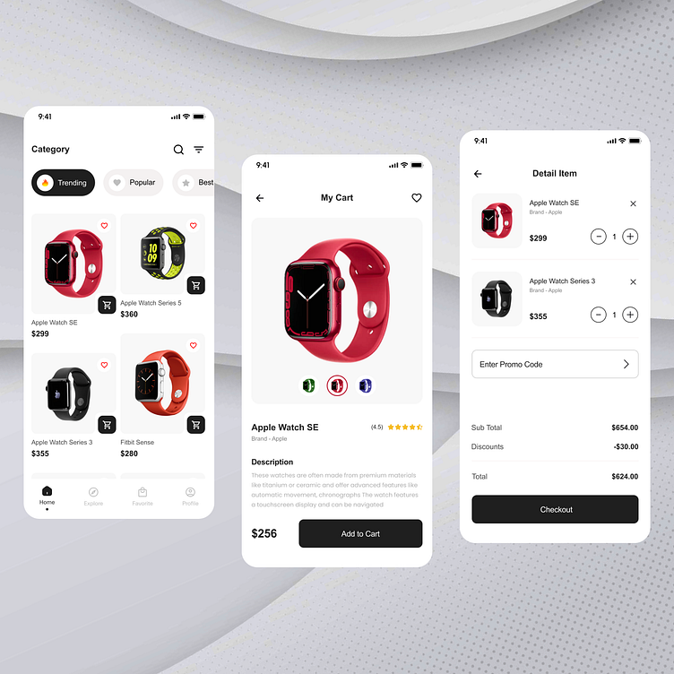 Sleek wrist watch App design by Droid IT on Dribbble