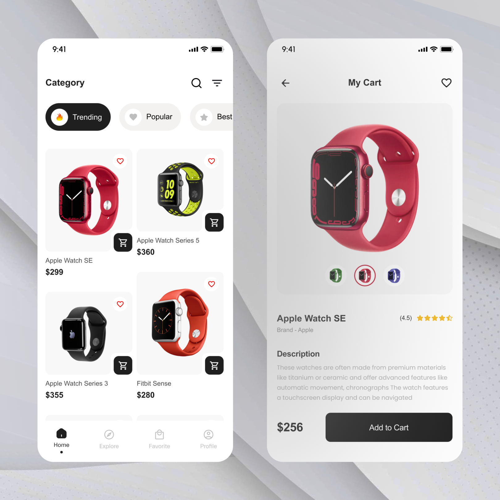 Sleek wrist watch App design by Droid IT on Dribbble