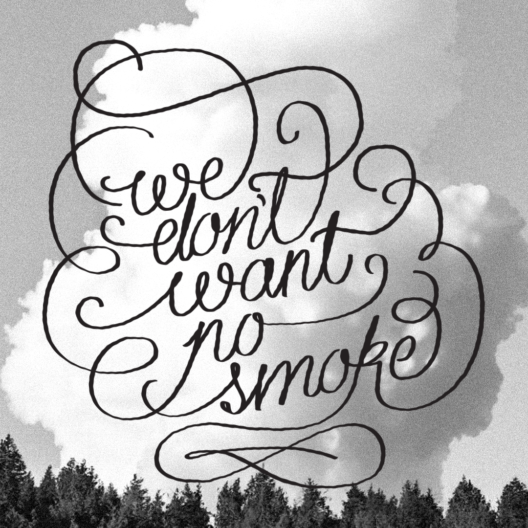 Wildfire Prevention Lettering by Wyatt Gaines on Dribbble