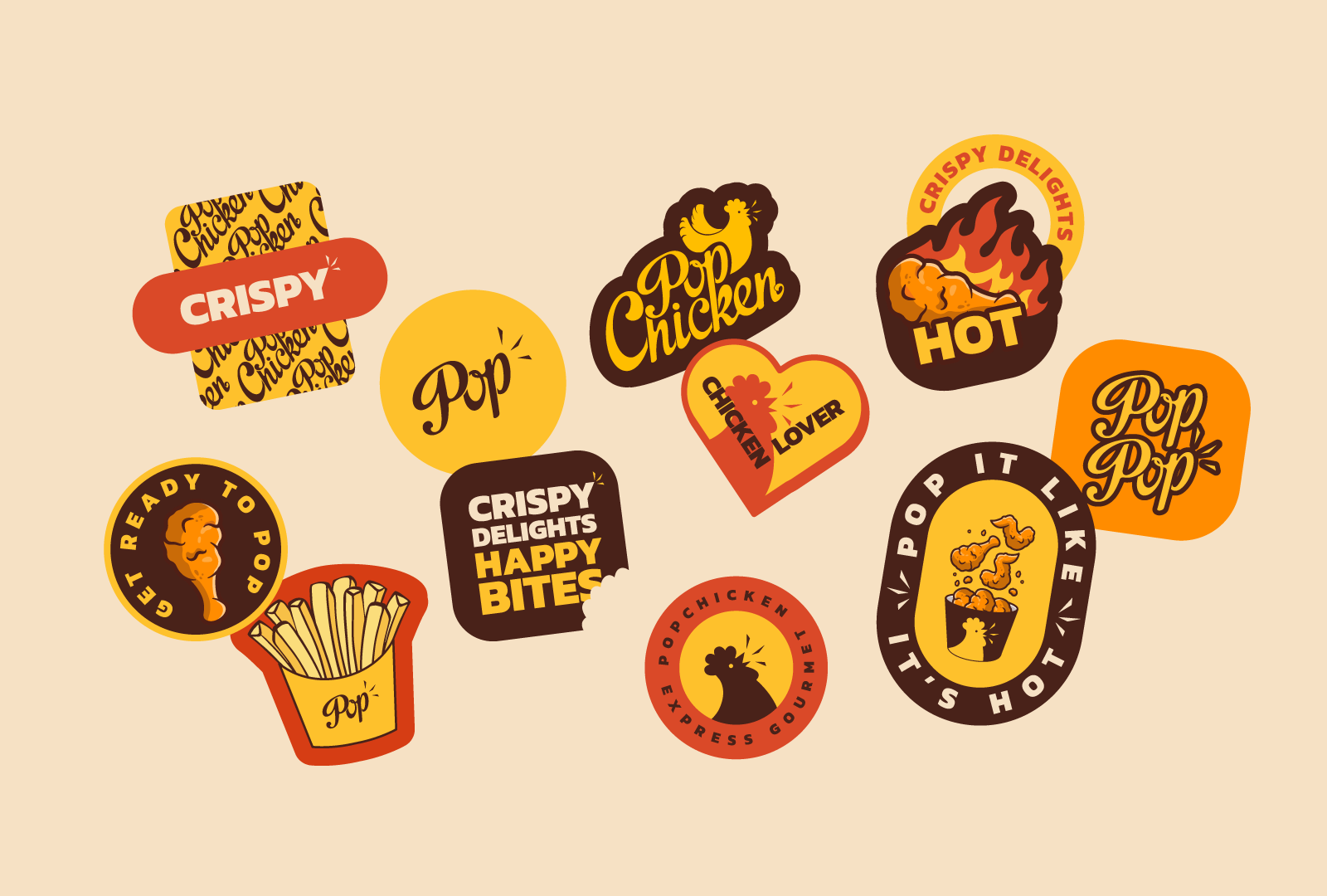 Fast-food Restaurant Branding by INDUSTRIA Branding Co. on Dribbble