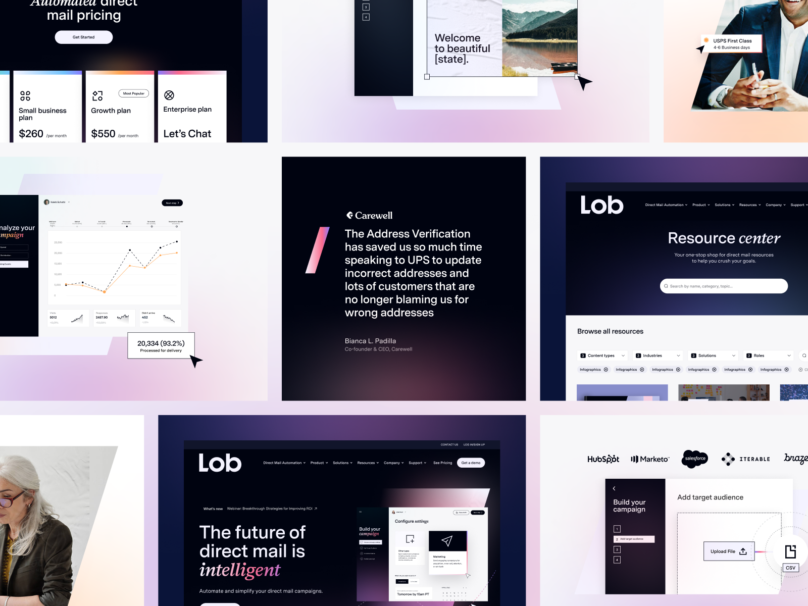 Lob Web Design by Benten Woodring for Heyo on Dribbble