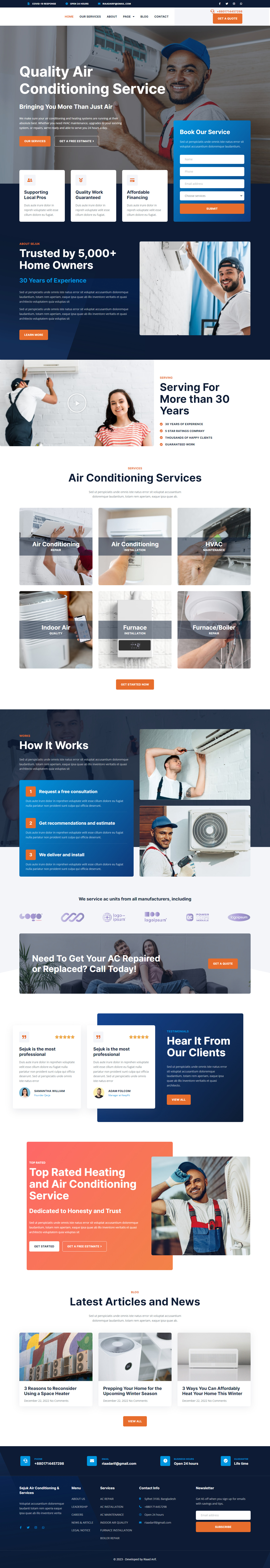 Air Conditioner Website designs, themes, templates and downloadable ...