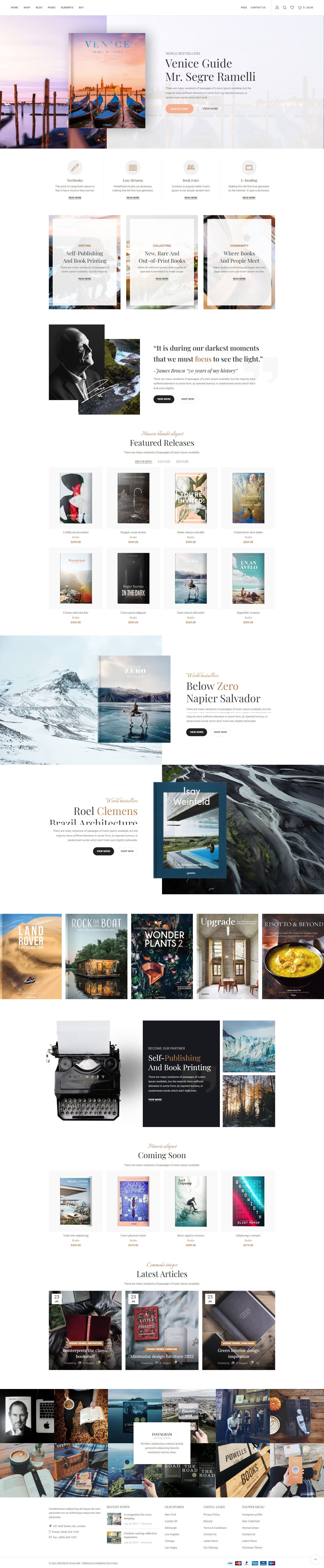 Books Website Design designs, themes, templates and downloadable ...