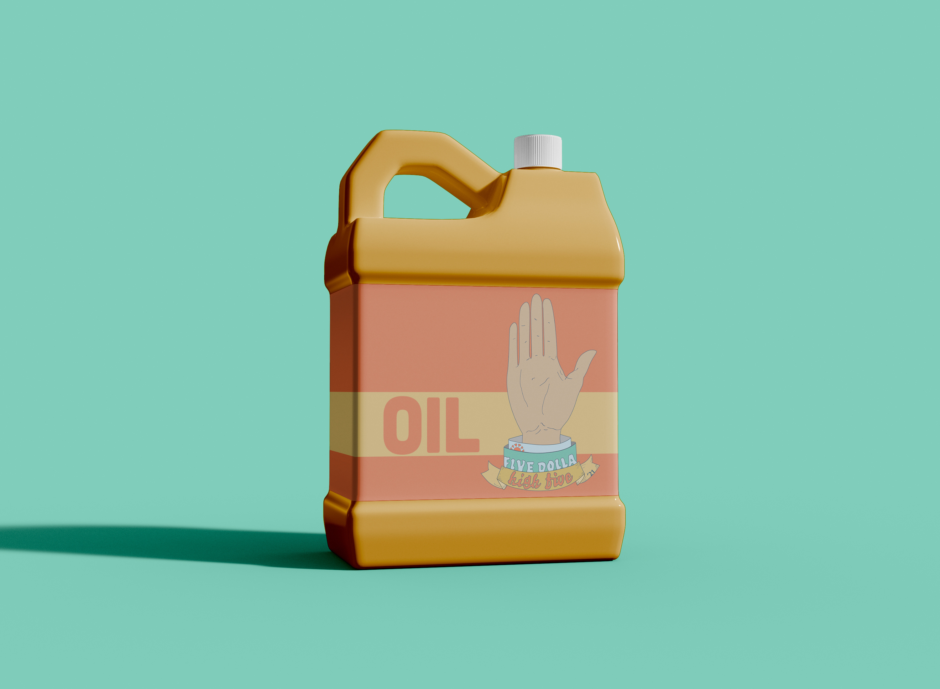 5 Dolla High Five Logo Design by Kim Ford on Dribbble