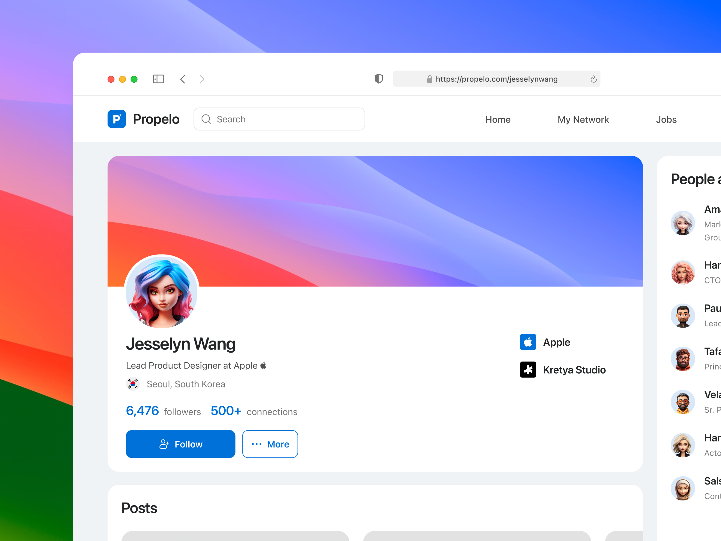 Profile Page designs, themes, templates and downloadable graphic ...