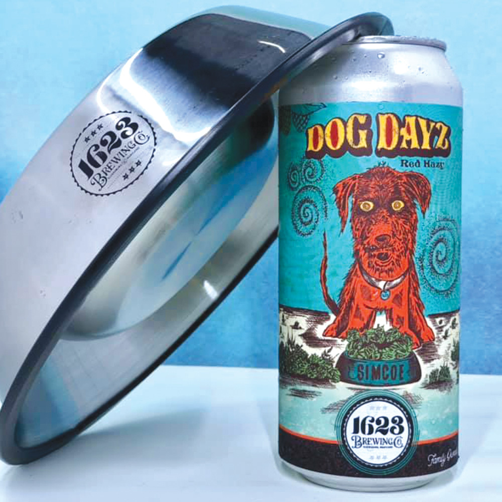 Dog Dayz Red Hazy Beer Label by Jen Borror | Hoot Design Studio on Dribbble