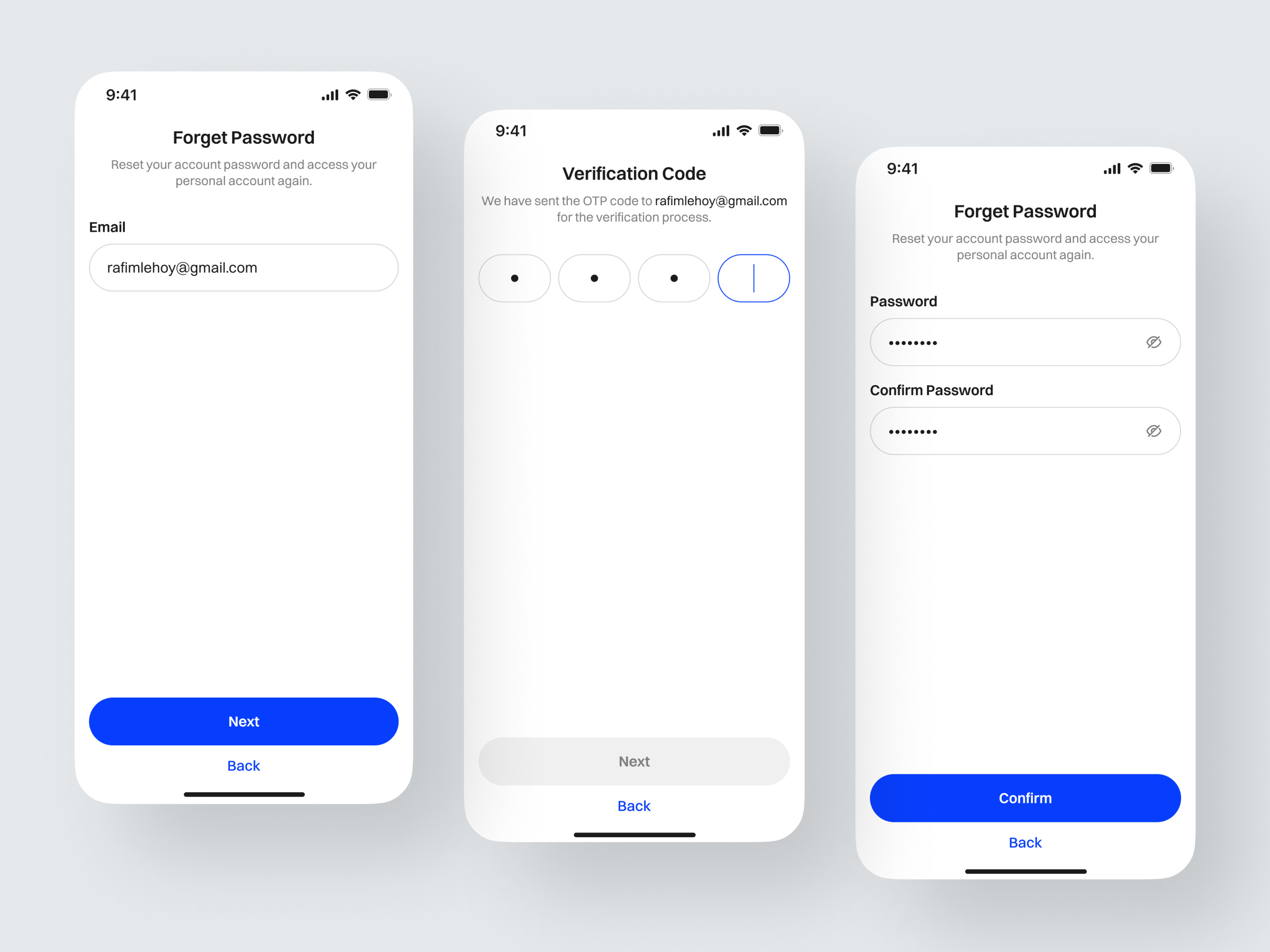 MESH - Login, Sign Up and Forget Password by Rafi for Caraka on Dribbble