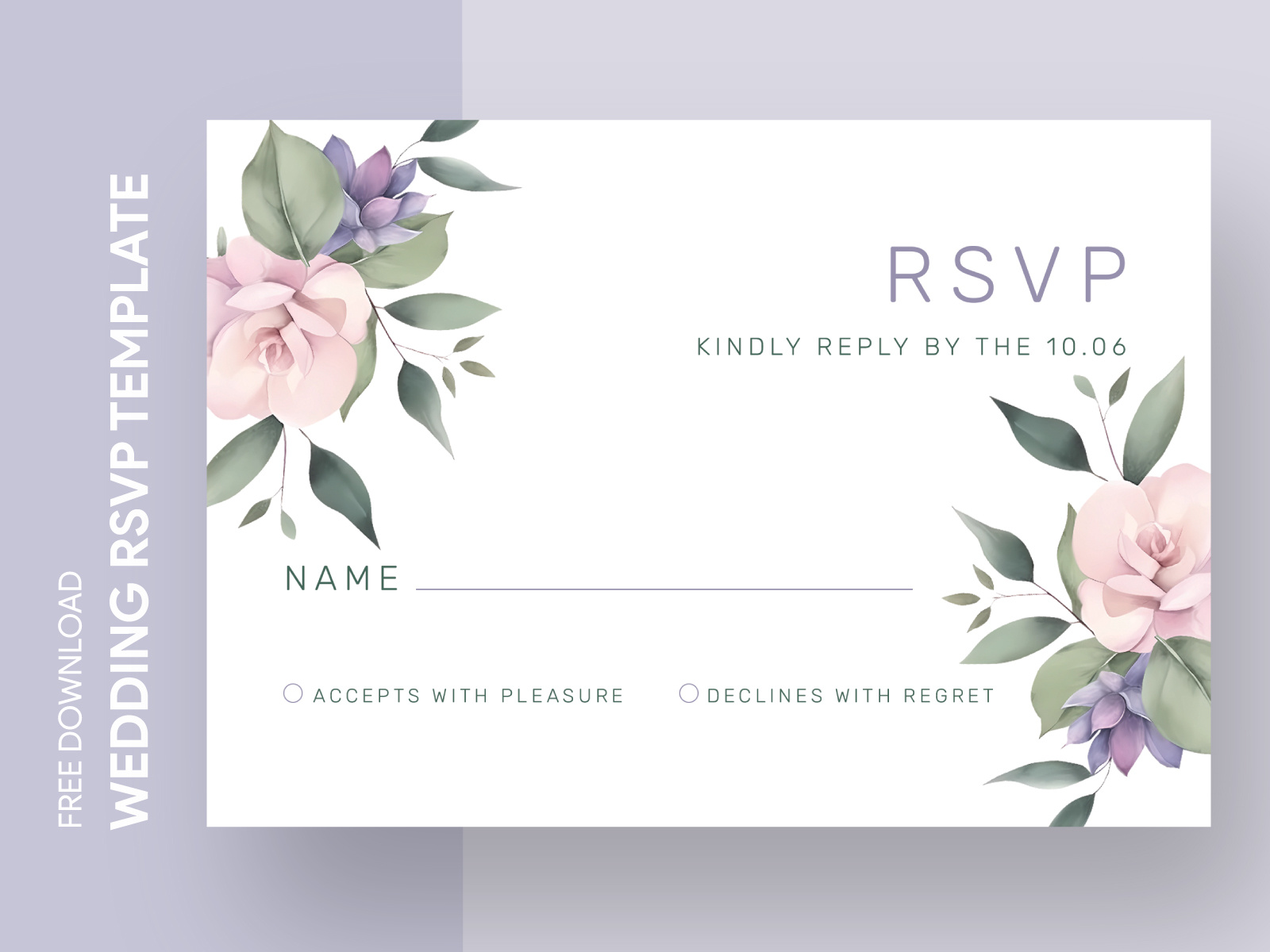Summer Wedding RSVP Free Google Docs Template by Gdoc on Dribbble