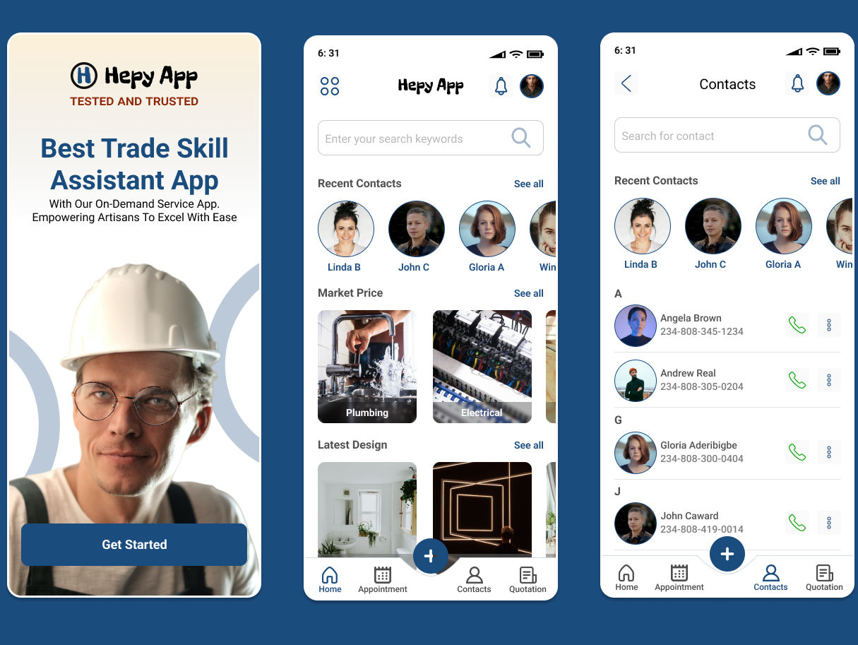 Trade Skill / Assistant App / Management App / Vocation App by Adesina ...