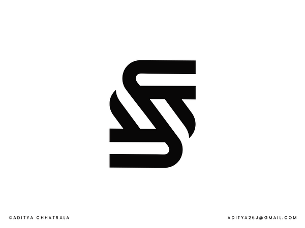 S letter mark logo design, monogram by Aditya Chhatrala on Dribbble