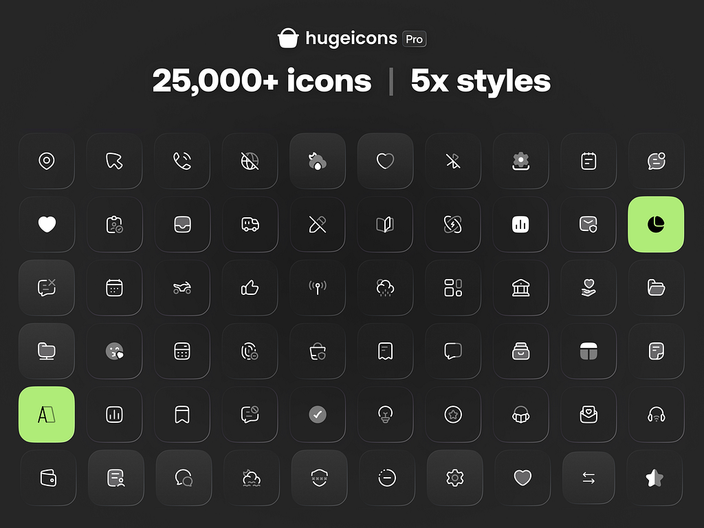 Hugeicons Pro | The world's largest icon library by Masum Parvej for ...