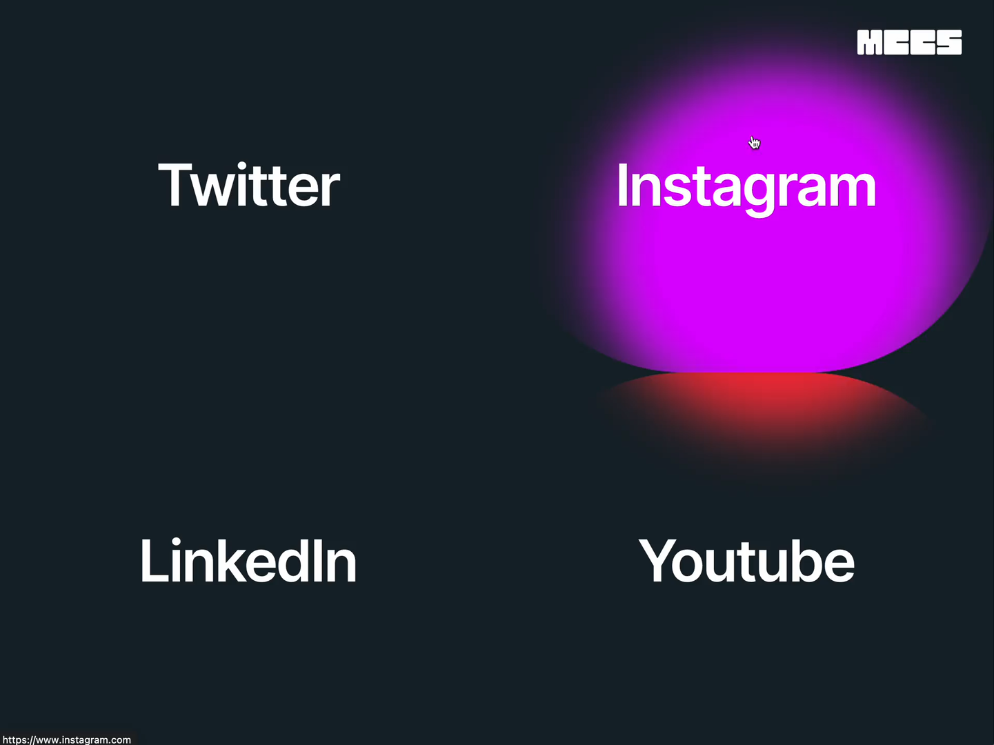 Social Links, hover animation by Adam 🌿 Unroot.design on Dribbble