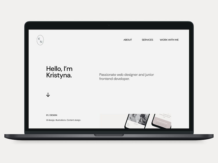 Portfolio Prototype by Kristýna Nováková on Dribbble