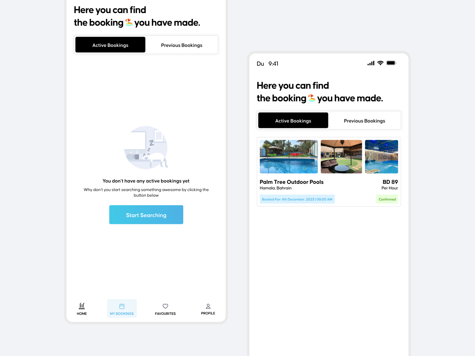My Bookings - Empty State by Muhammad Adil on Dribbble