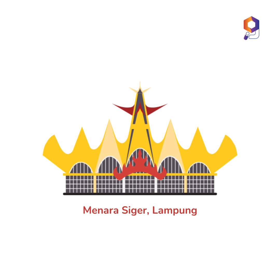 Sumatera Island Landmarks by Icongrafy on Dribbble