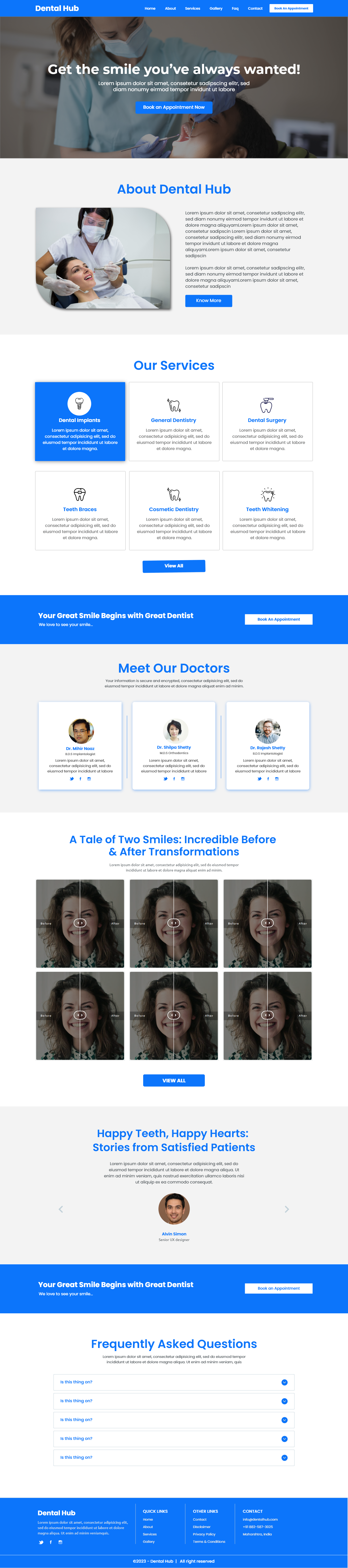 Dental UI Design designs, themes, templates and downloadable graphic ...