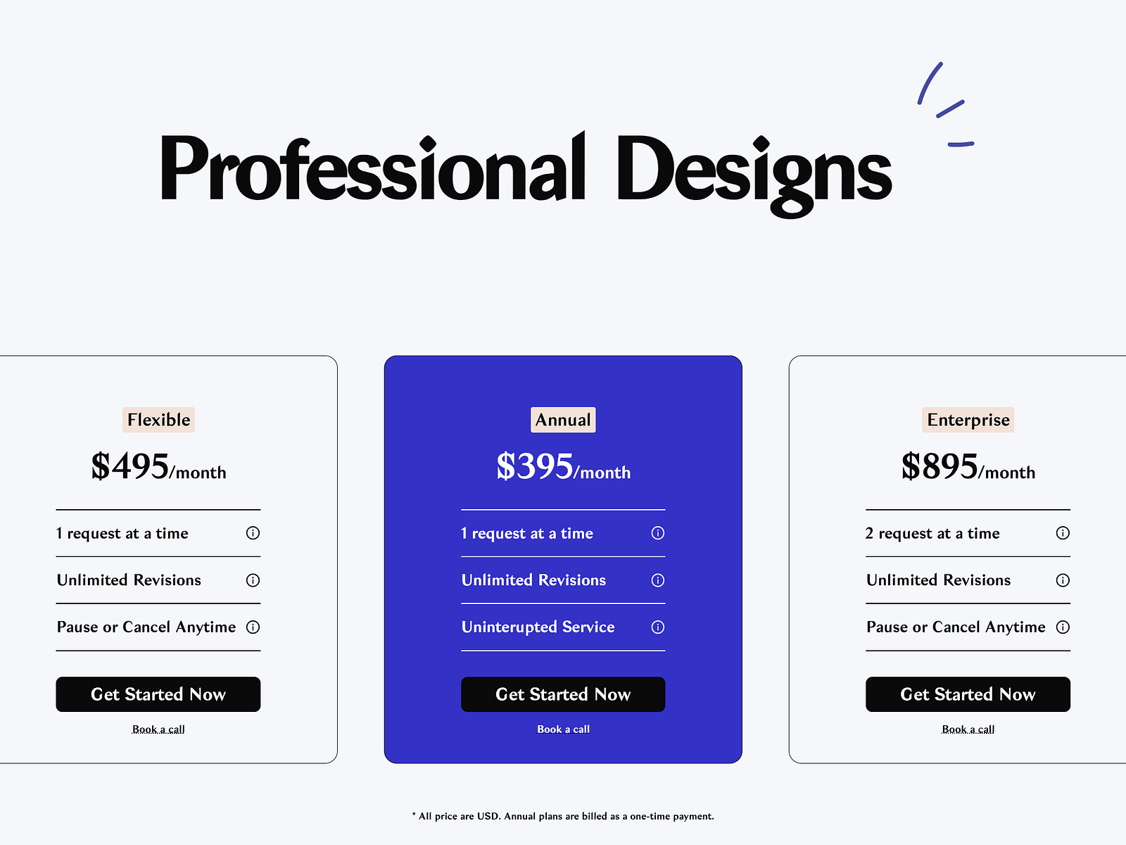 Pricing section by Jack Ransom on Dribbble