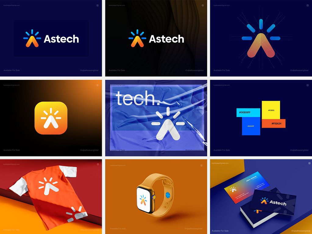 Letter + Tech Mark - Tech Company Logo - Logo Design - Tech Logo by ...