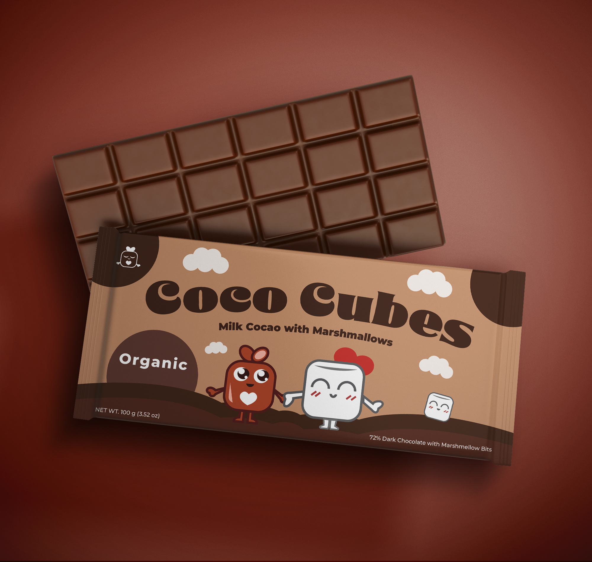 Coco Cubes Chocolate Mockup by Brittney Juancho on Dribbble