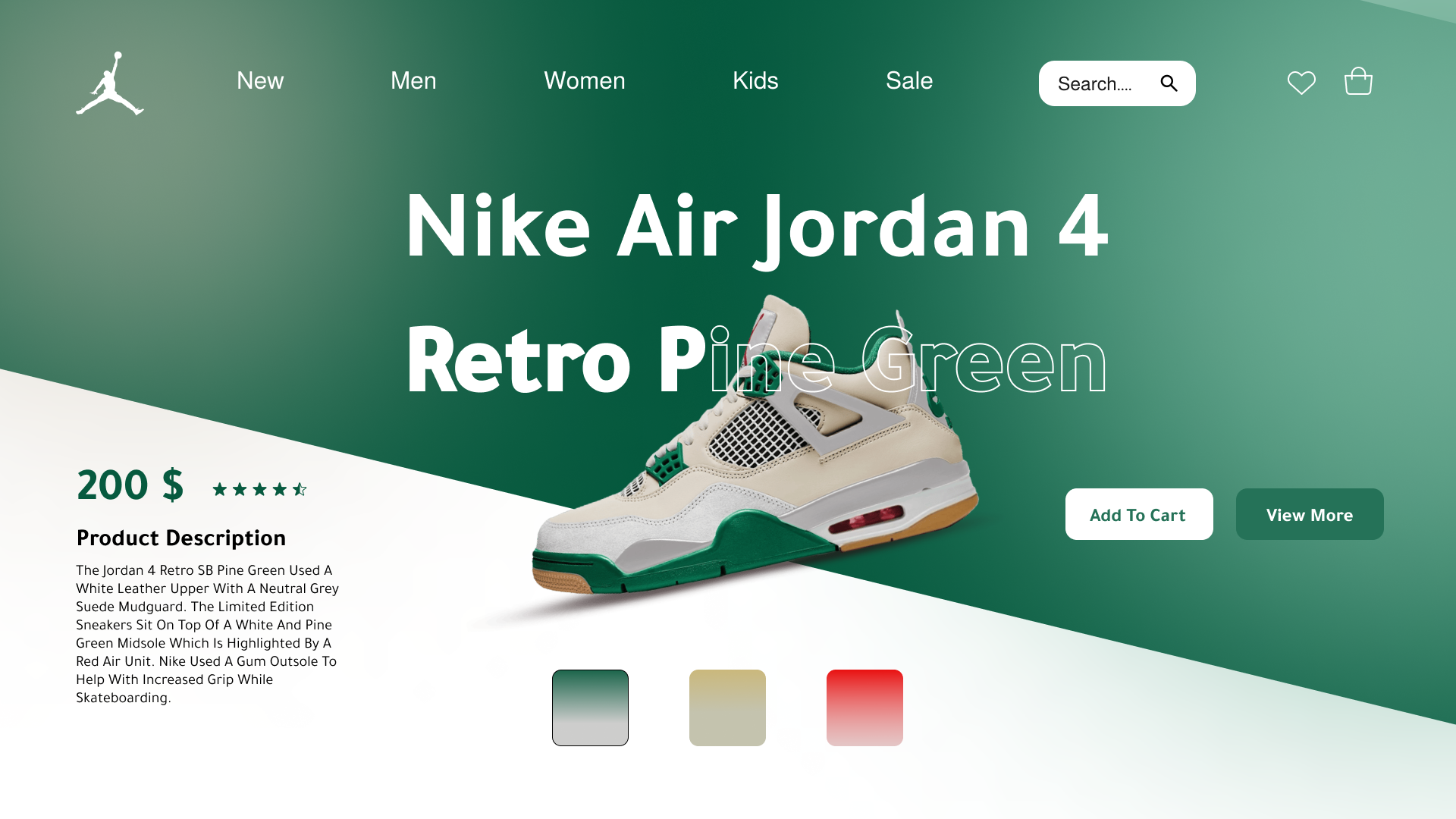 Air Jordan Landing Page by Mohamed Hany on Dribbble