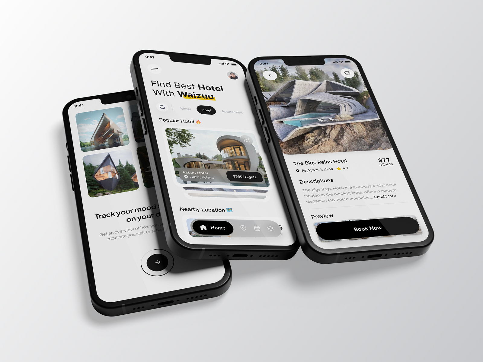 Booking App Concept by Fanka for Korsa on Dribbble