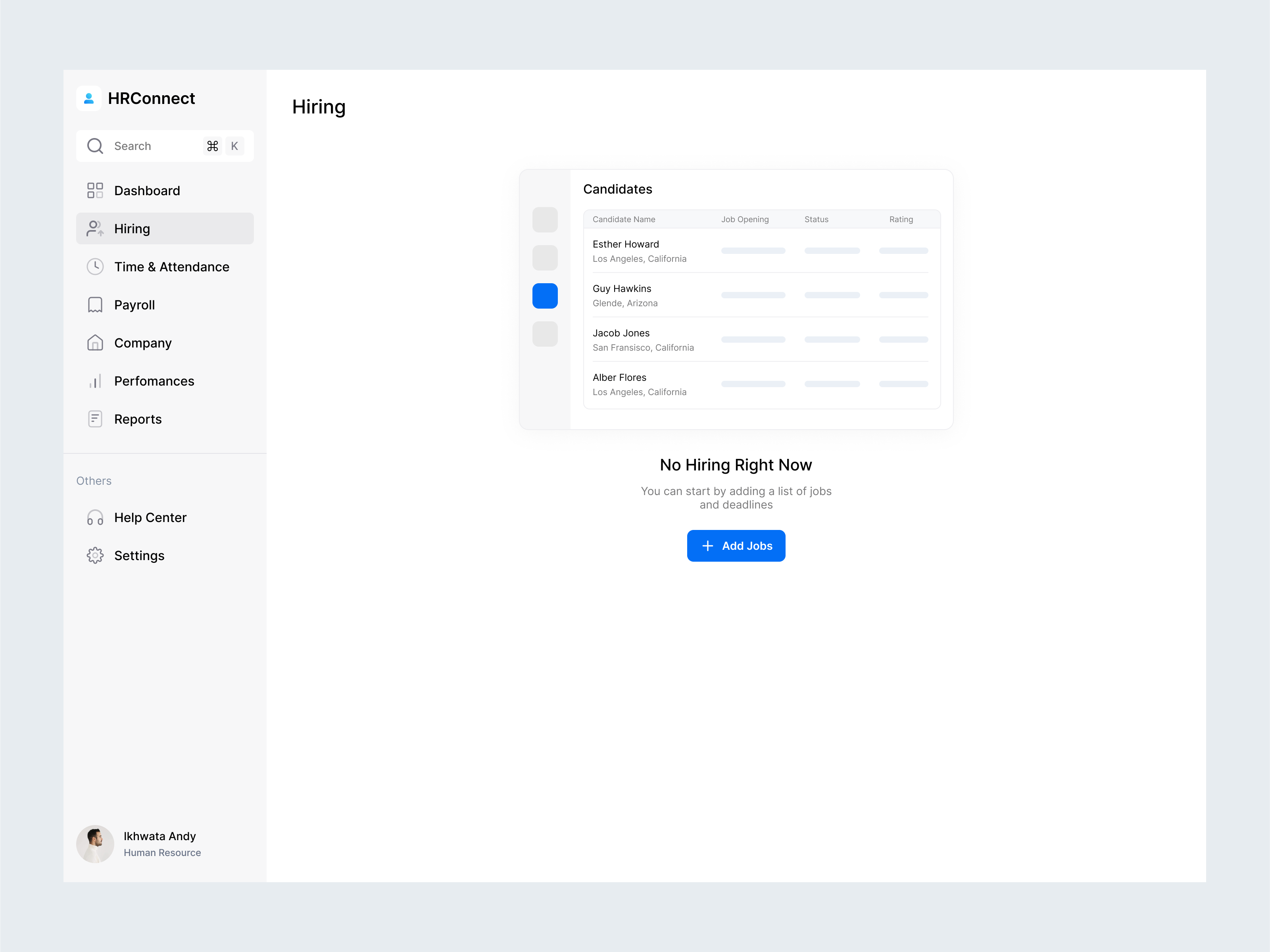 HRConnect - HR Dashboard by Dipa UI/UX for Dipa Inhouse on Dribbble