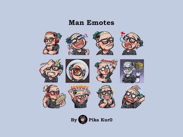 Man Emotes Twitch by Syabab Studio on Dribbble