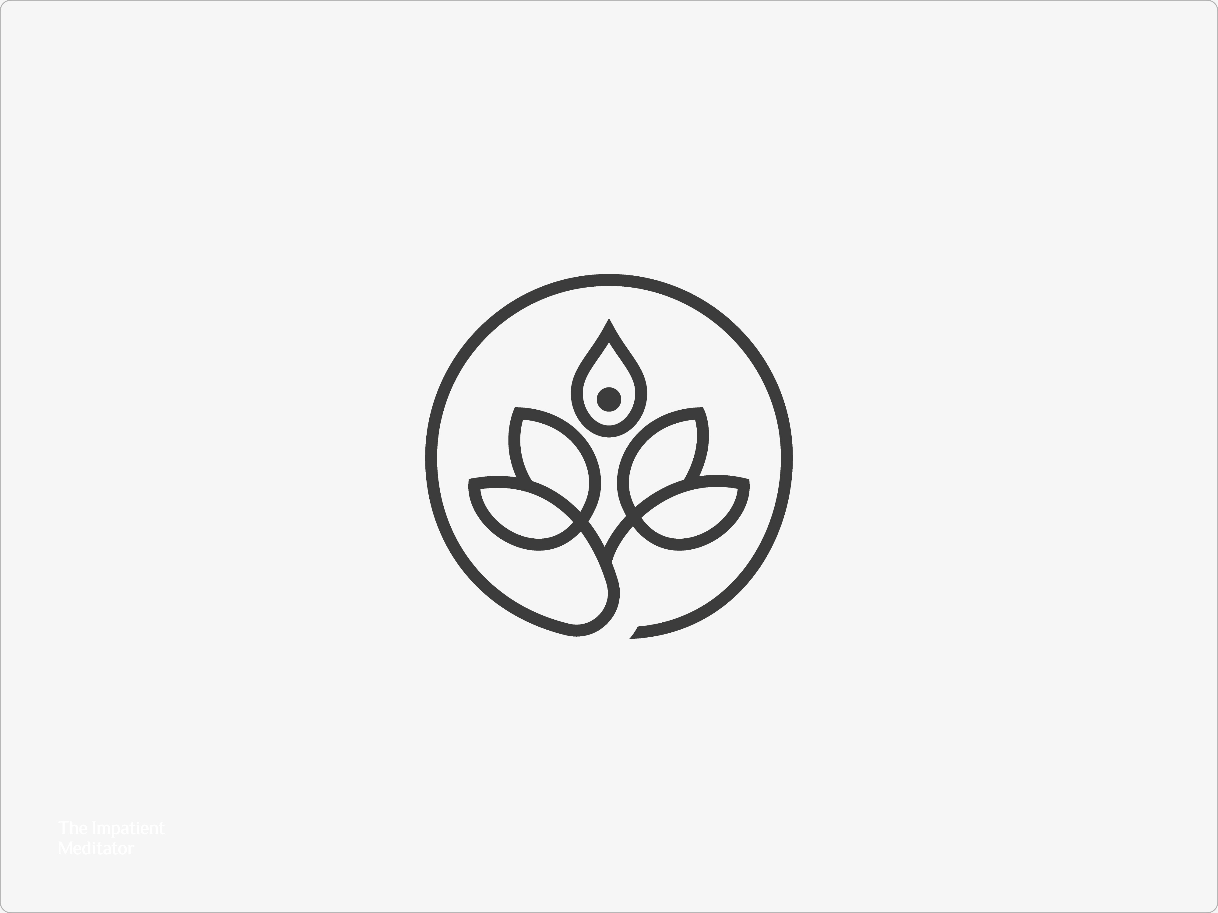 The Impatient Meditator Logo design by Ak Shazu on Dribbble