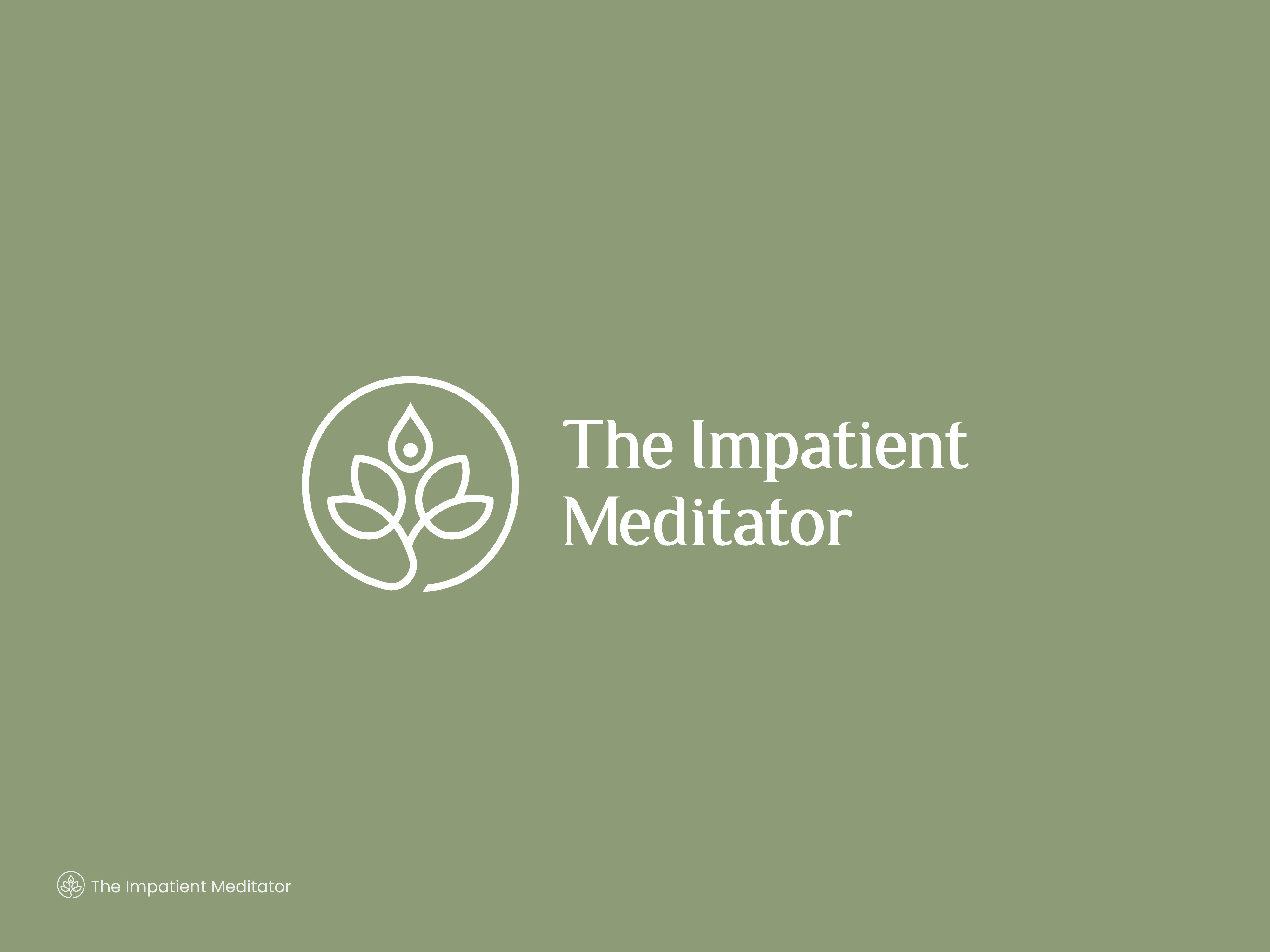 The Impatient Meditator Logo design by Ak Shazu on Dribbble