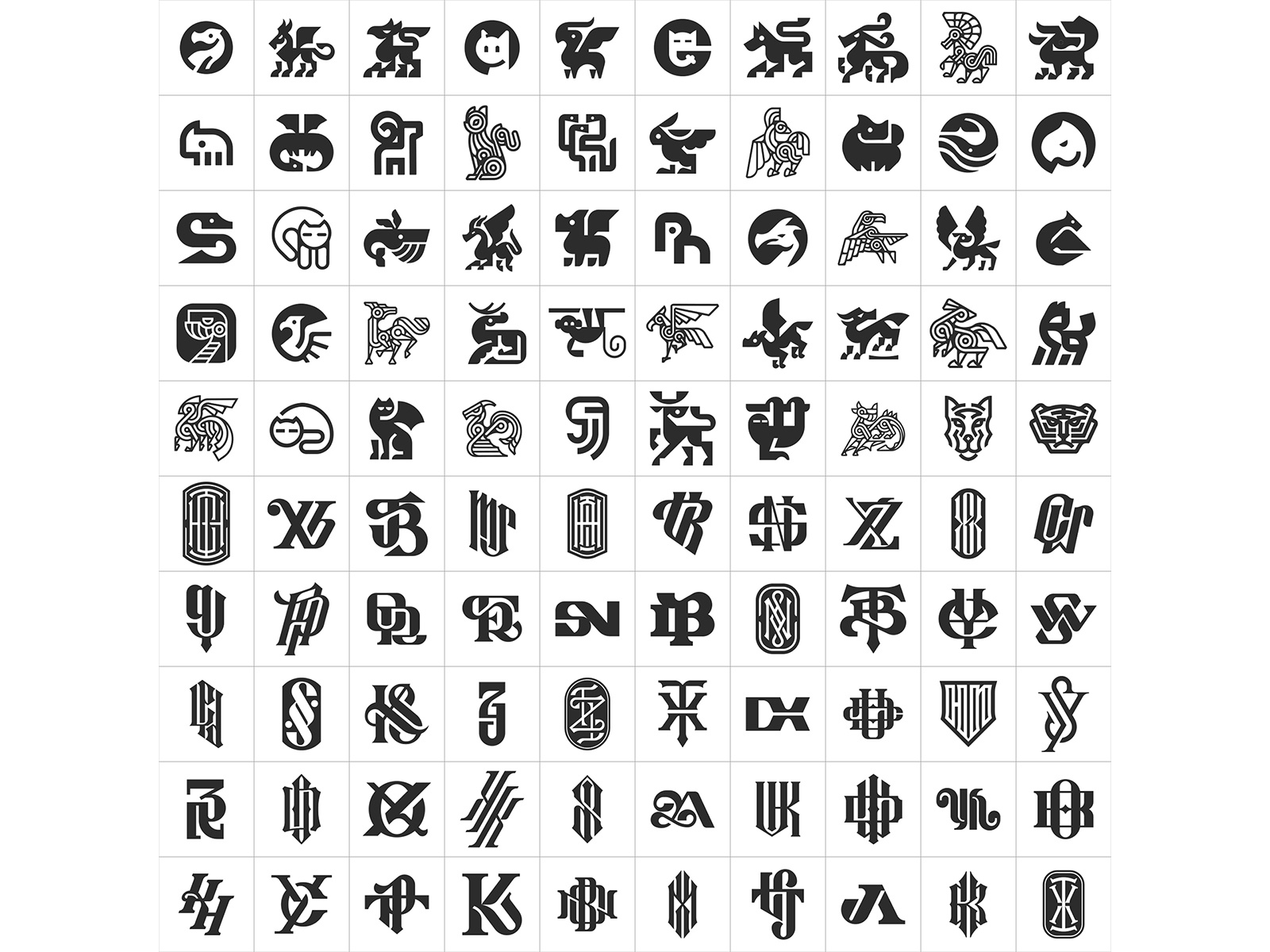 100 iconic marks and monograms logomark design collection by Anh Do ...