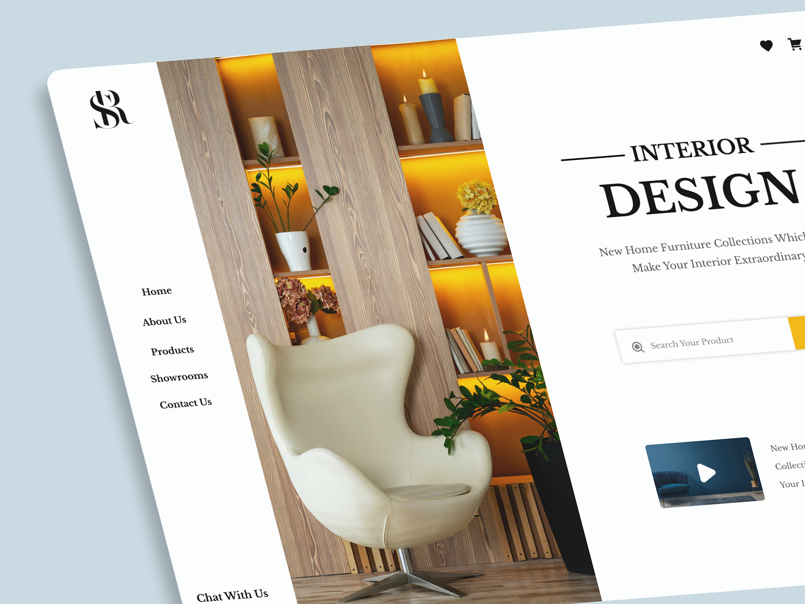 Interior Website Header by Shafayetur Rahman on Dribbble