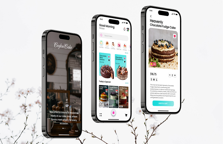 Ceylon Cake Shop Mobile App UI Design by GR Creative on Dribbble