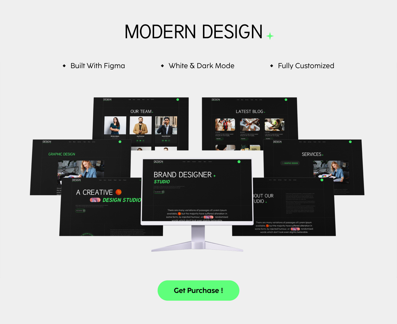 Design studio: Figma UI Template for Web Design Agencies by ...