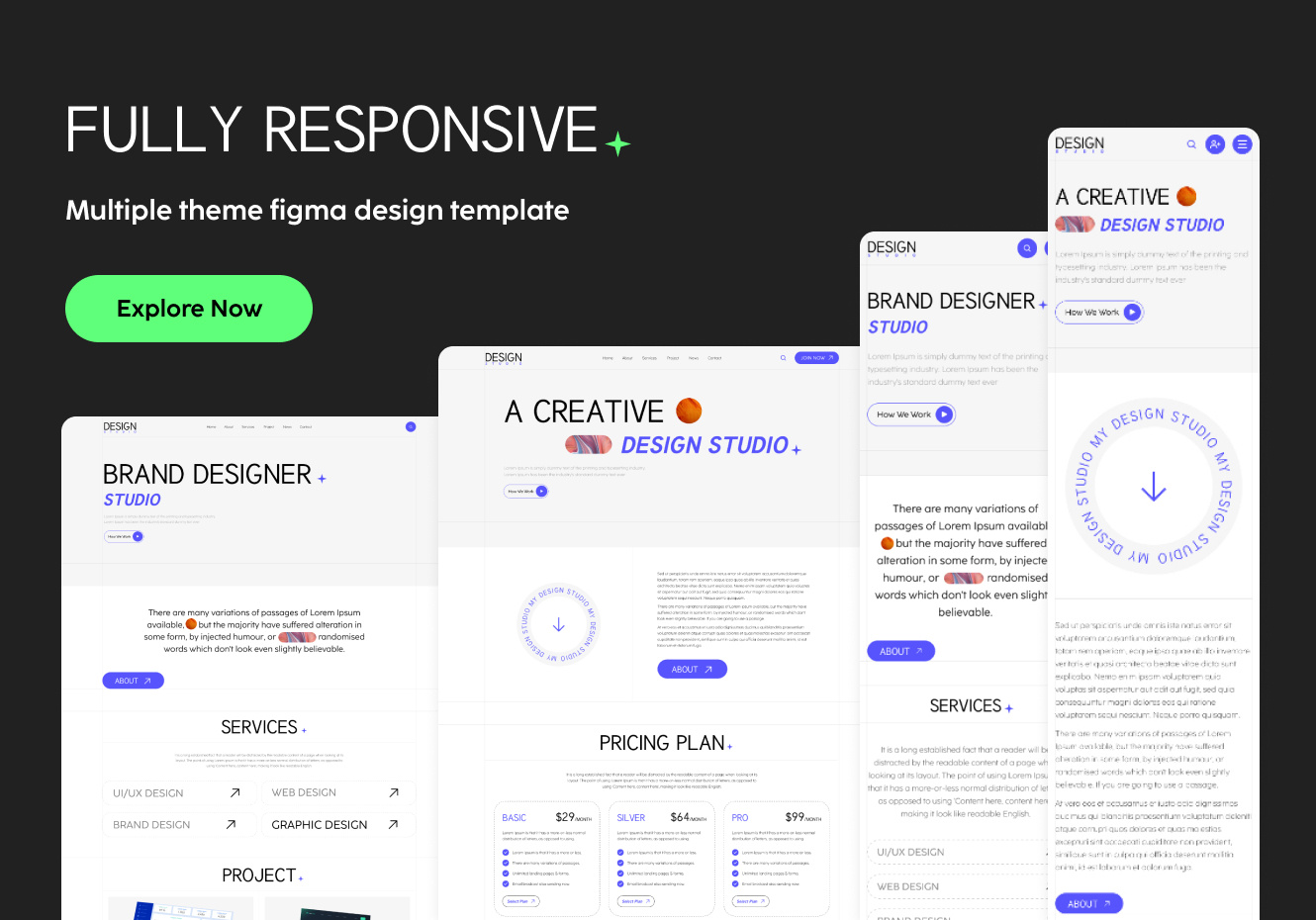 Design studio: Figma UI Template for Web Design Agencies by ...
